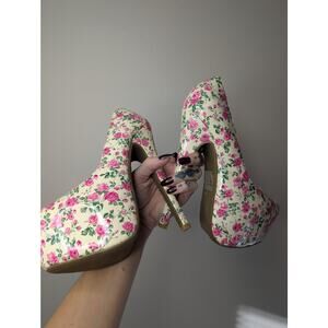 Daily Shoes | Shoes | Y2k Floral Platform Heels | Poshmark
